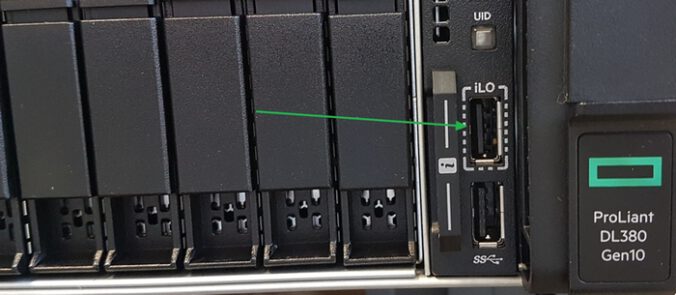 The HPE iLO 5 Service Port